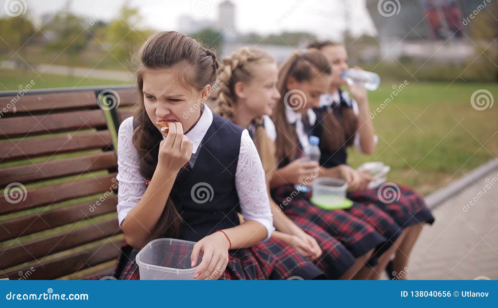 Students on a Lunch Break Laughing at a Classmate. Stock Footage ...