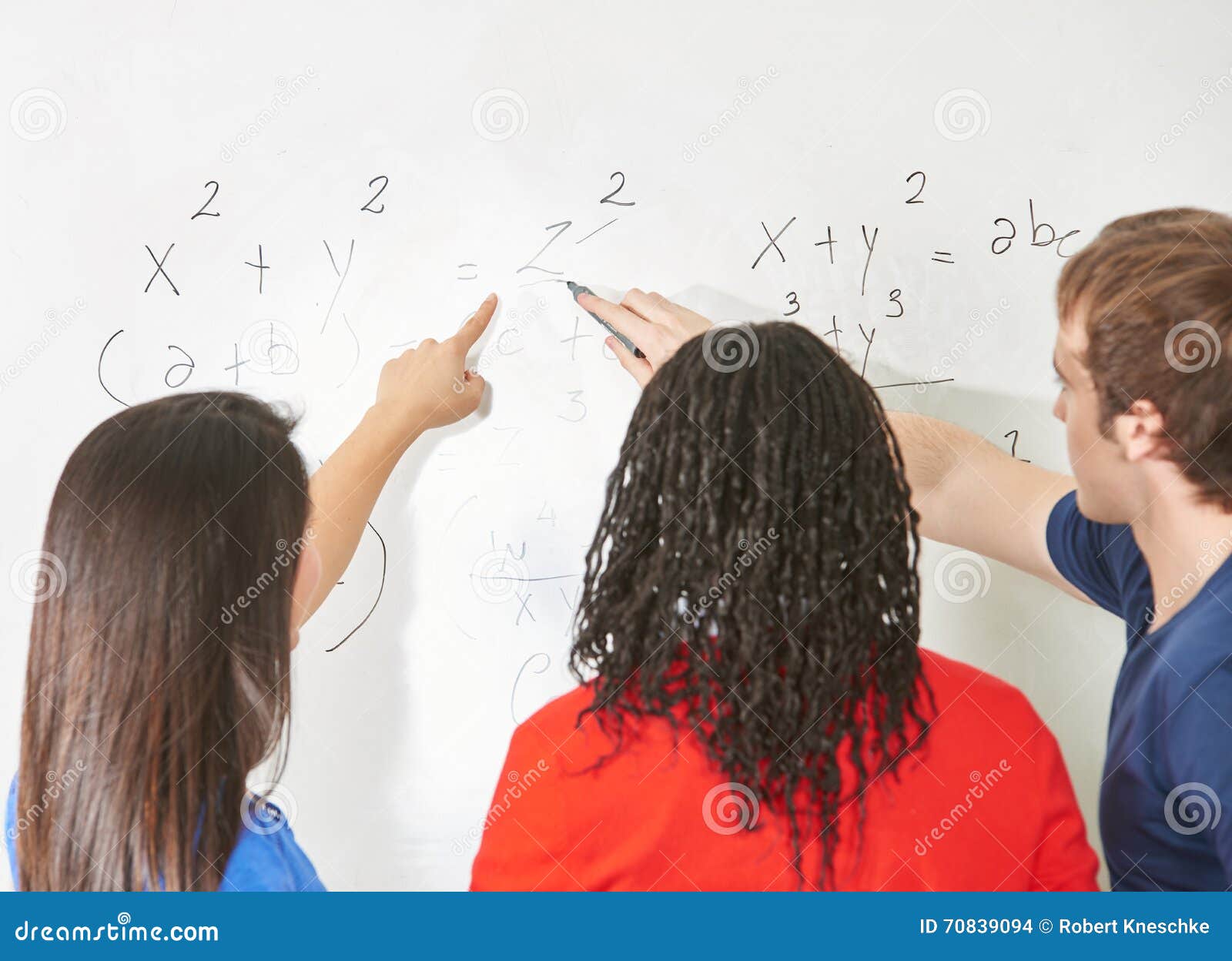 Students in math stock photo. Image of lessons, work - 70839094