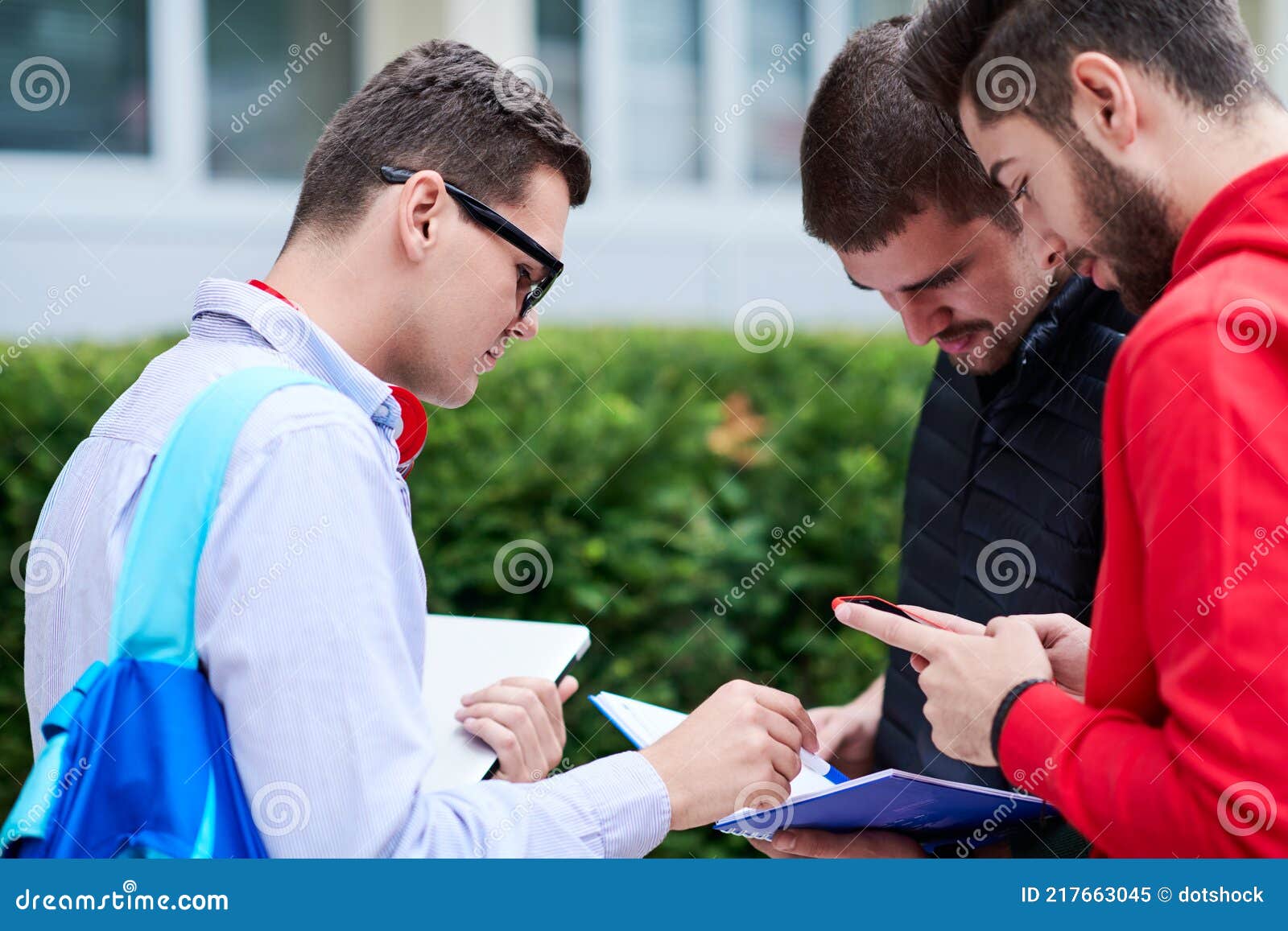 Students in Modern School Using Modrn Technology Stock Image - Image of ...