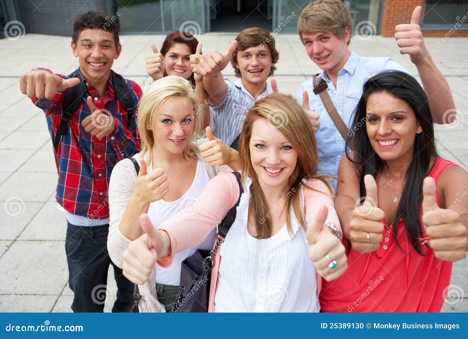 Students outside college stock photo. Image of boys, learning - 25389130