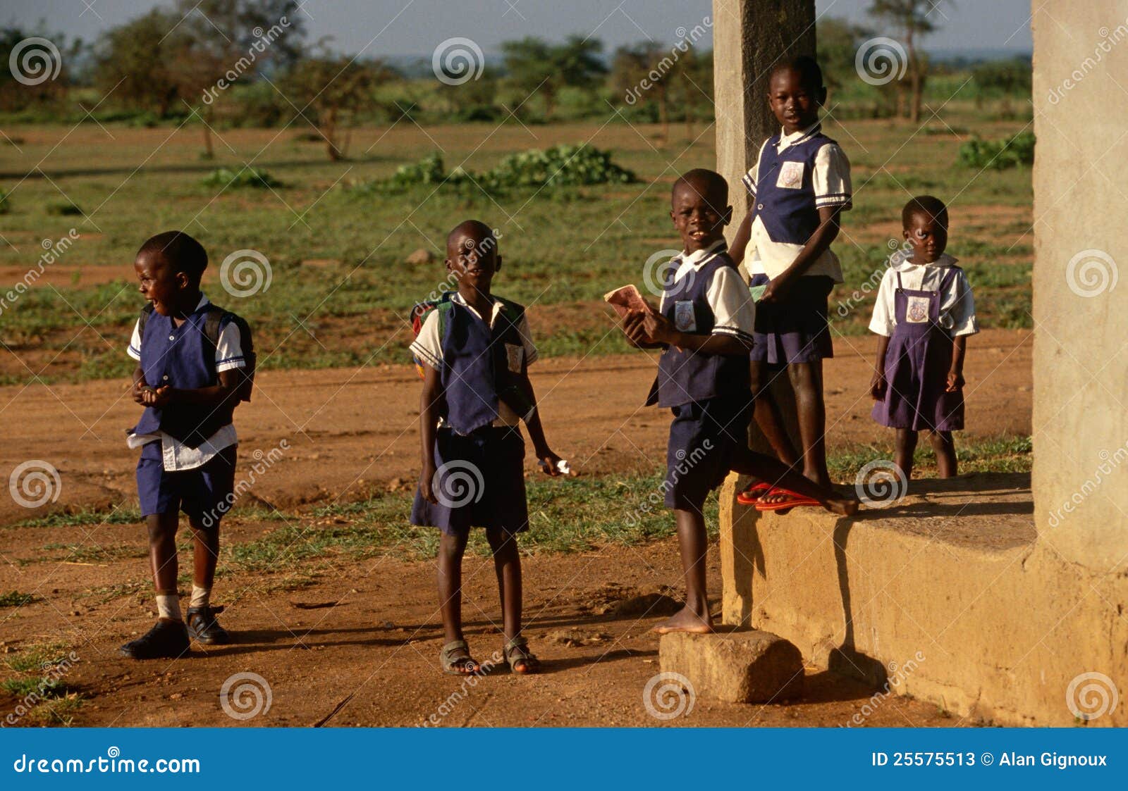 Students Outside a School in Rwanda Editorial Stock Photo - Image of ...