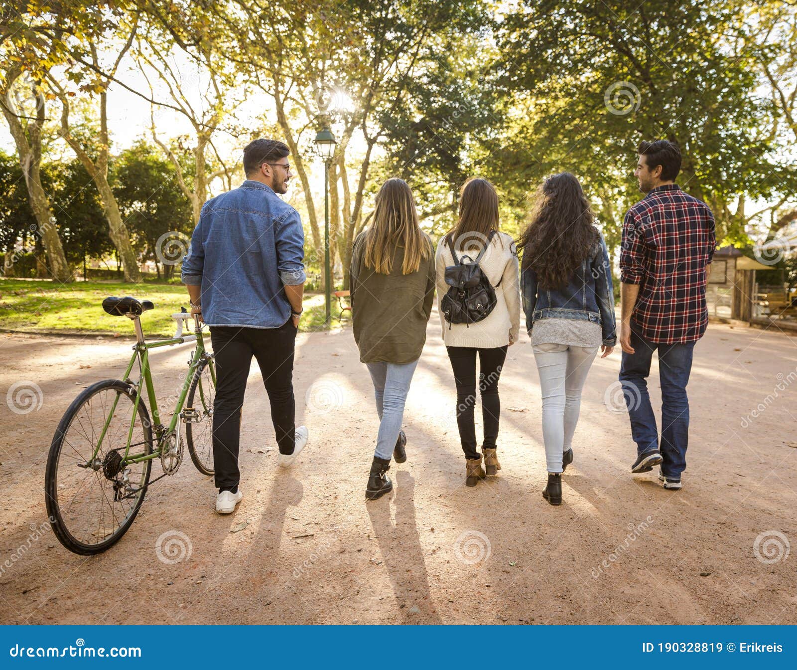 Students in the park stock image. Image of outdoors - 190328819