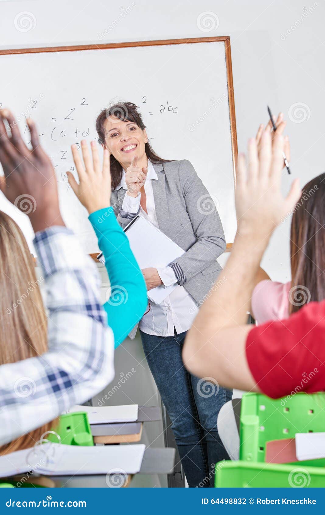 Students Participating in Class Stock Photo - Image of college ...
