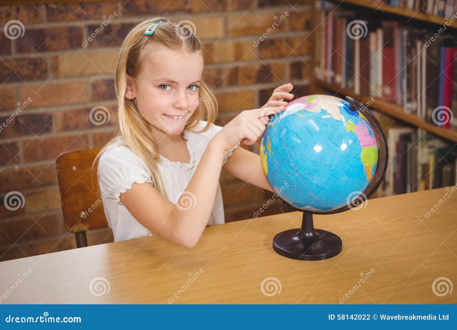 Students Pointing To Places on a Globe Stock Photo - Image of learn ...