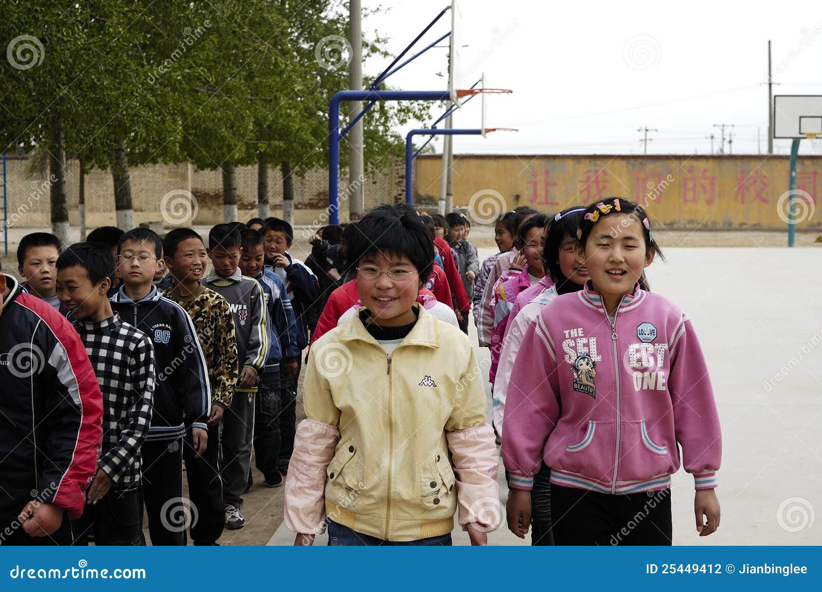 Students Practice the Queue Editorial Photography - Image of school ...