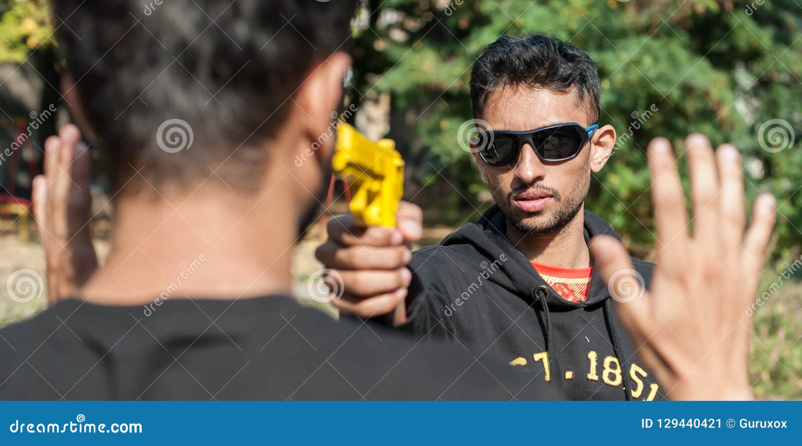 Students Practice Self Defense Techniques Against a Gun Point at ...