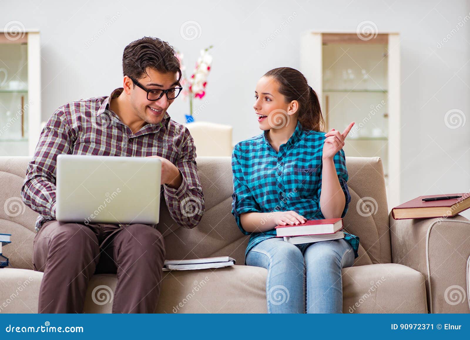 The Students Preparing for University Exams Stock Image - Image of ...