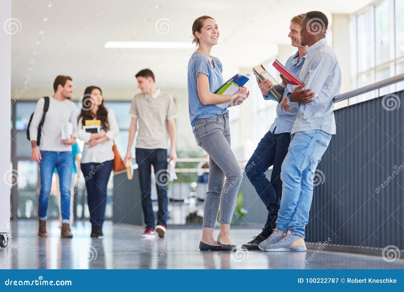 Students or Pupils in a Break Stock Image - Image of relaxed ...