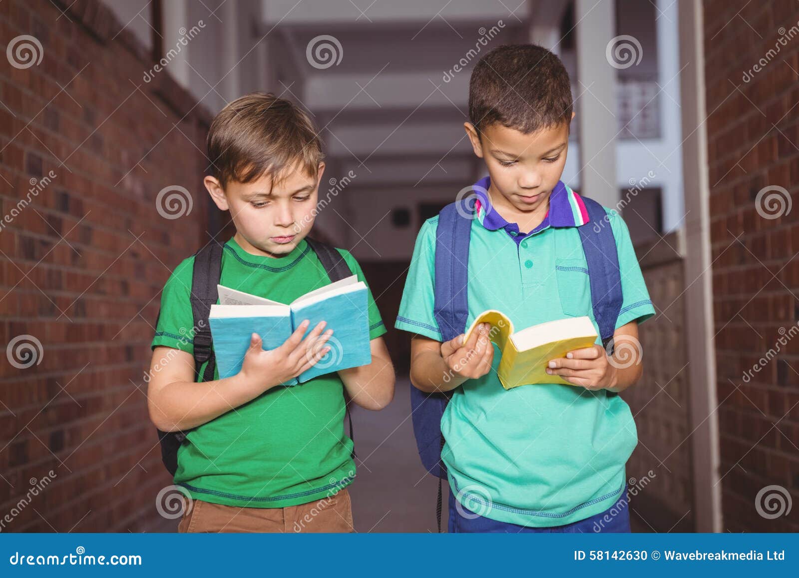 Students Reading Books Together Stock Photo - Image of schoolchild ...