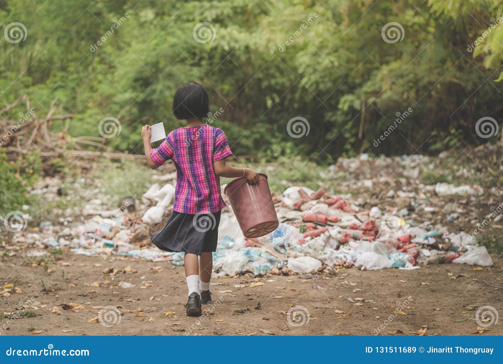 Students Remove Rubbish from the Classroom To Pile Waste in School ...