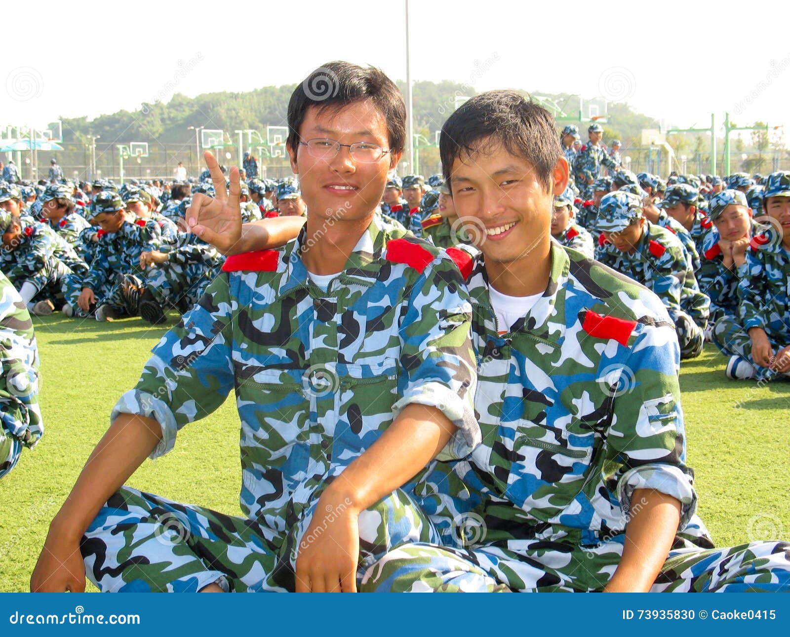 Students in the Rest of Military Training Editorial Image - Image of ...