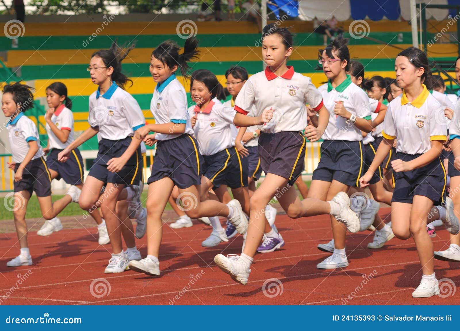 Students in a Running Competition Editorial Stock Photo - Image of ...