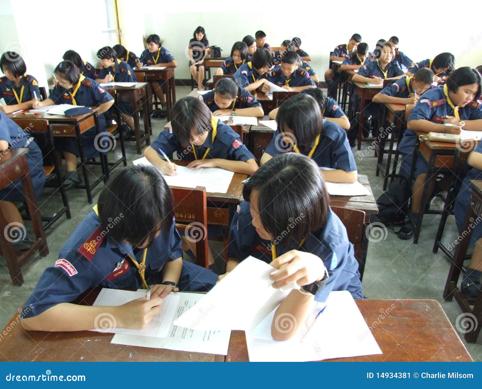 Students in a School in Bangkok, Thailand. Editorial Photo - Image of ...