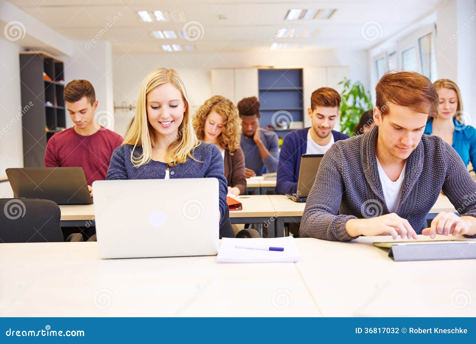 Students in school working stock photo. Image of lessons - 36817032