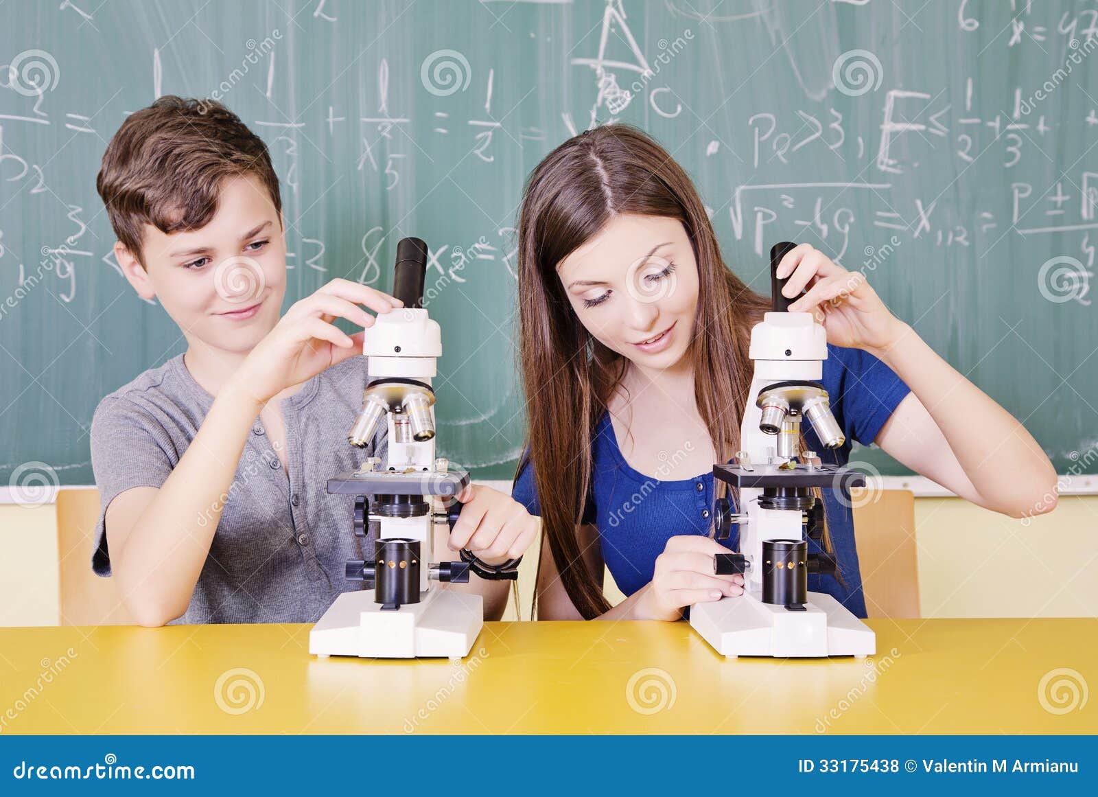 Students in science class stock photo. Image of desk - 33175438