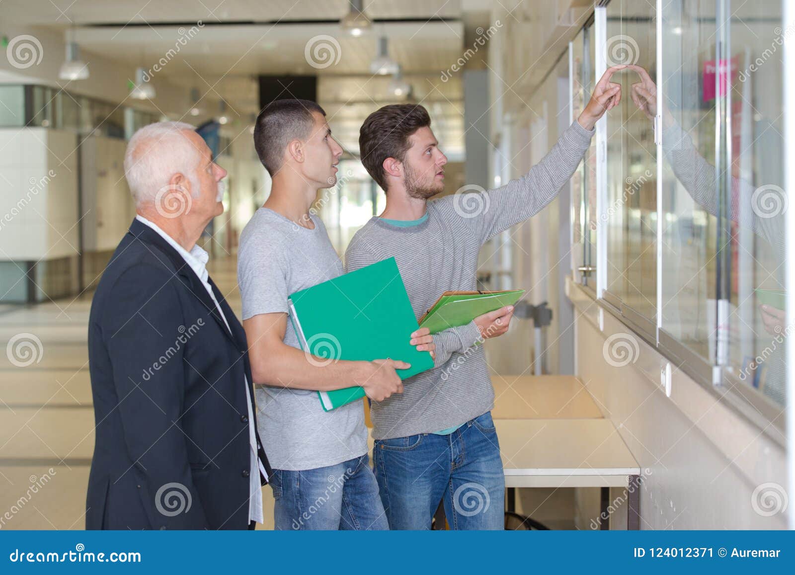 Students Searching for Their Names Stock Image - Image of school ...