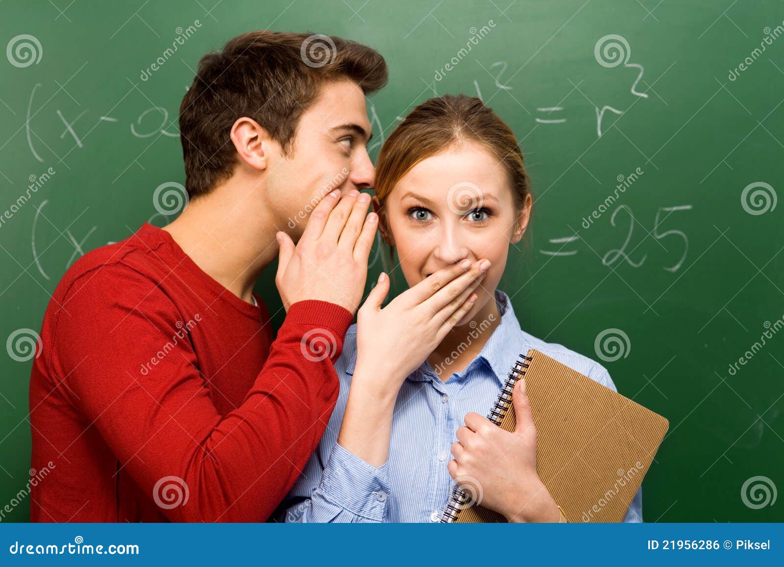 Students sharing secrets stock photo. Image of teen, male - 21956286