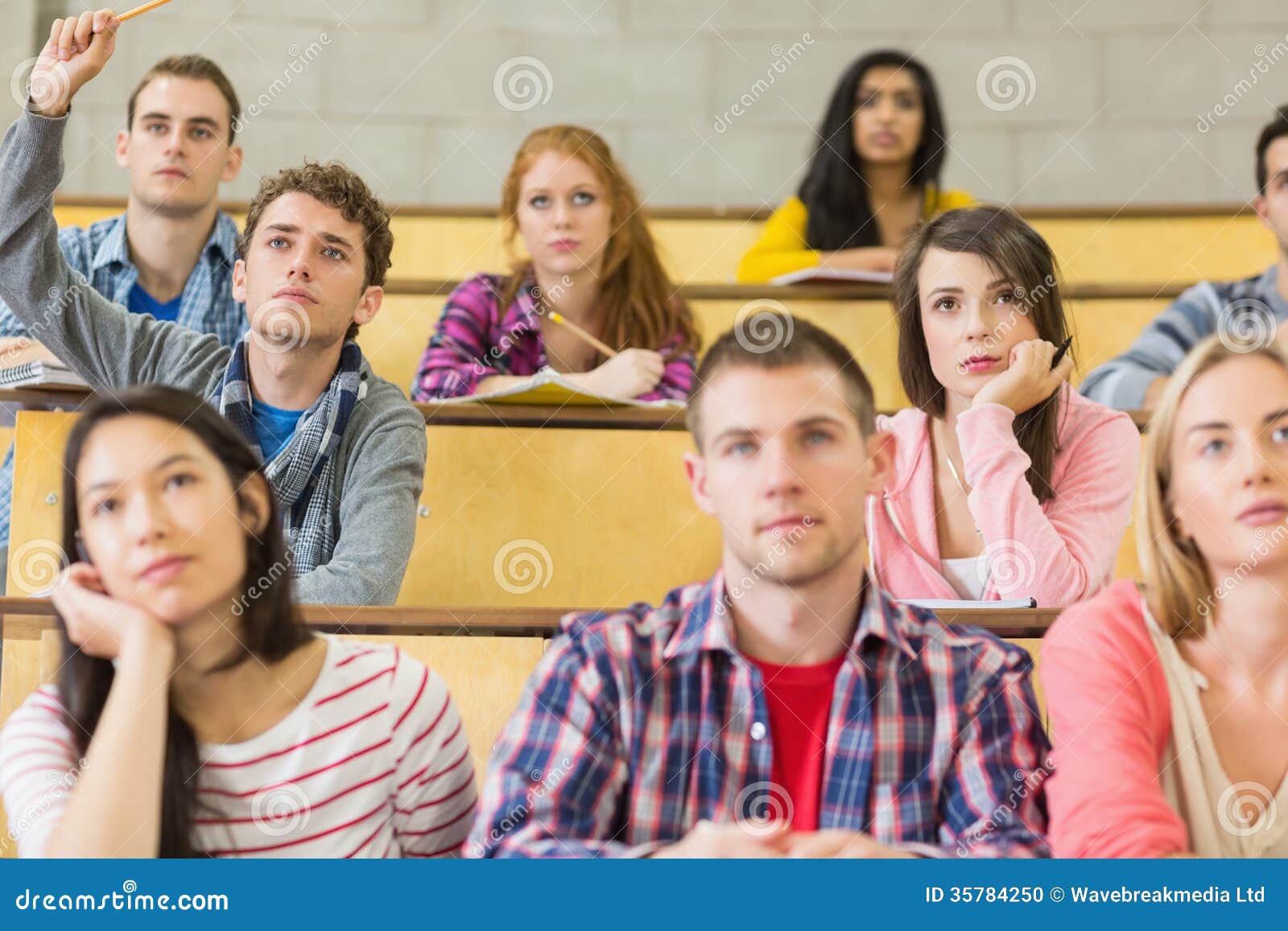 Students Sitting at the Lecture Hall Stock Photo - Image of group ...