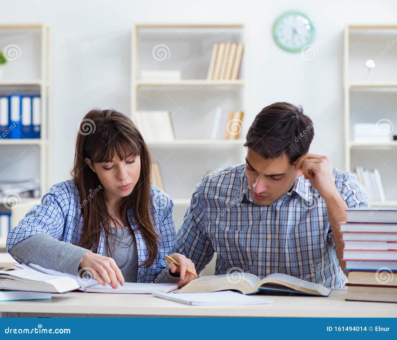 Students Sitting and Studying in Classroom College Stock Photo - Image ...
