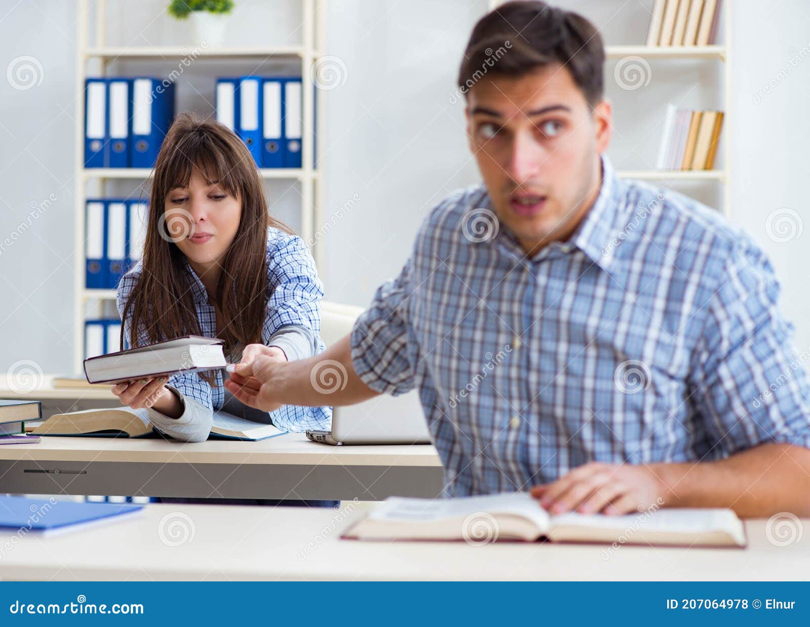 Students Sitting and Studying in Classroom College Stock Photo - Image ...