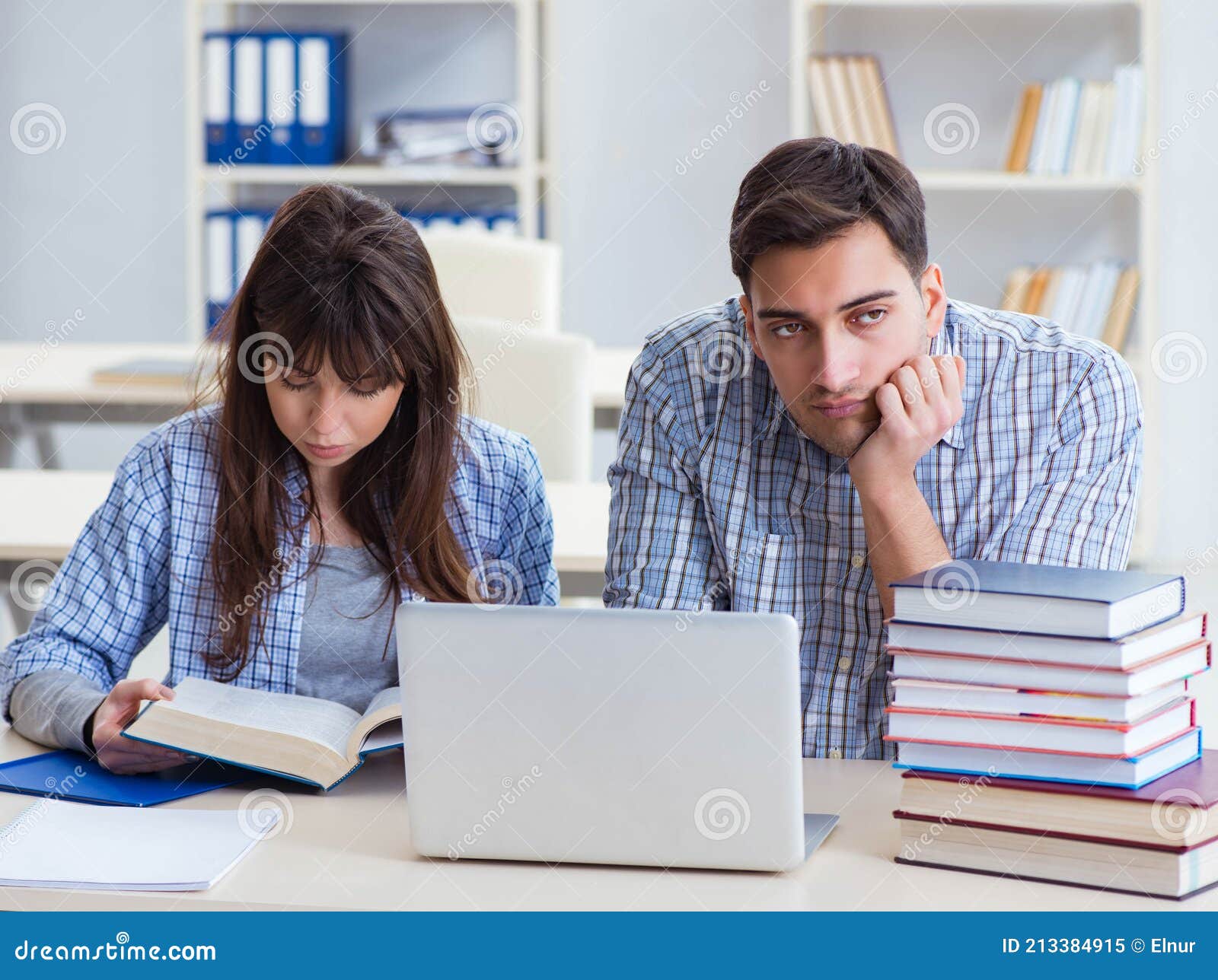 Students Sitting and Studying in Classroom College Stock Image - Image ...