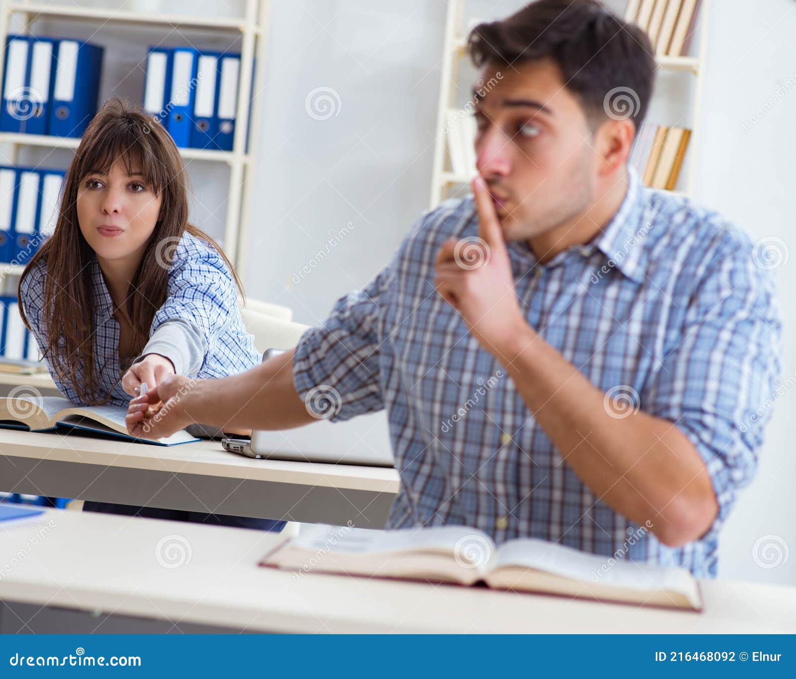 Students Sitting and Studying in Classroom College Stock Photo - Image ...