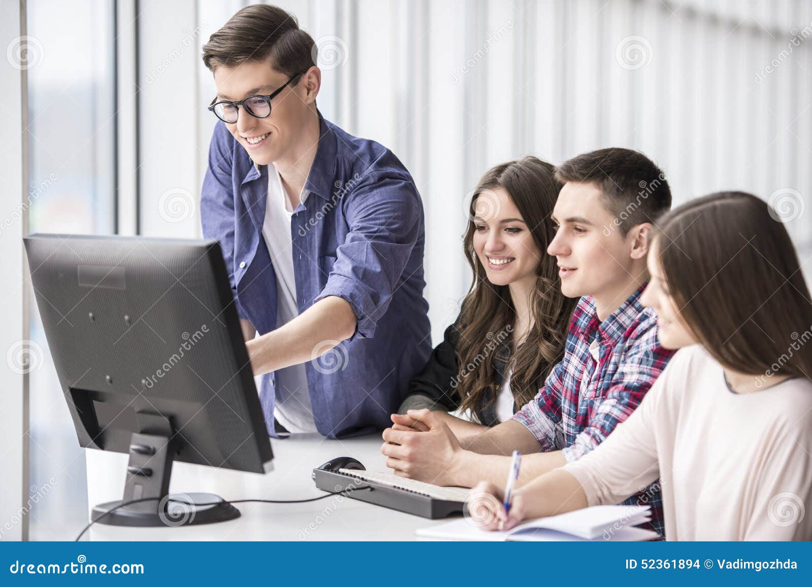 Students stock photo. Image of education, group, happy - 52361894