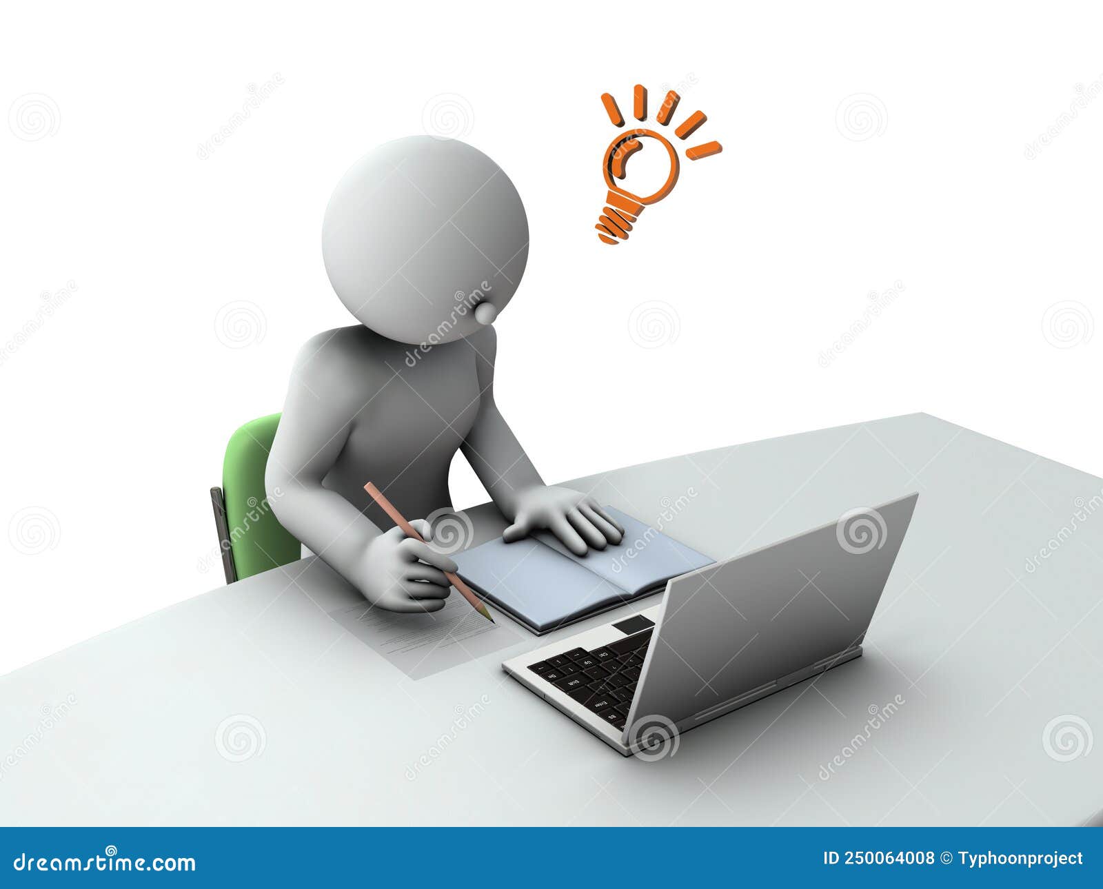 Students Solving Problems in Remote Lessons. Laptop on the Desk ...