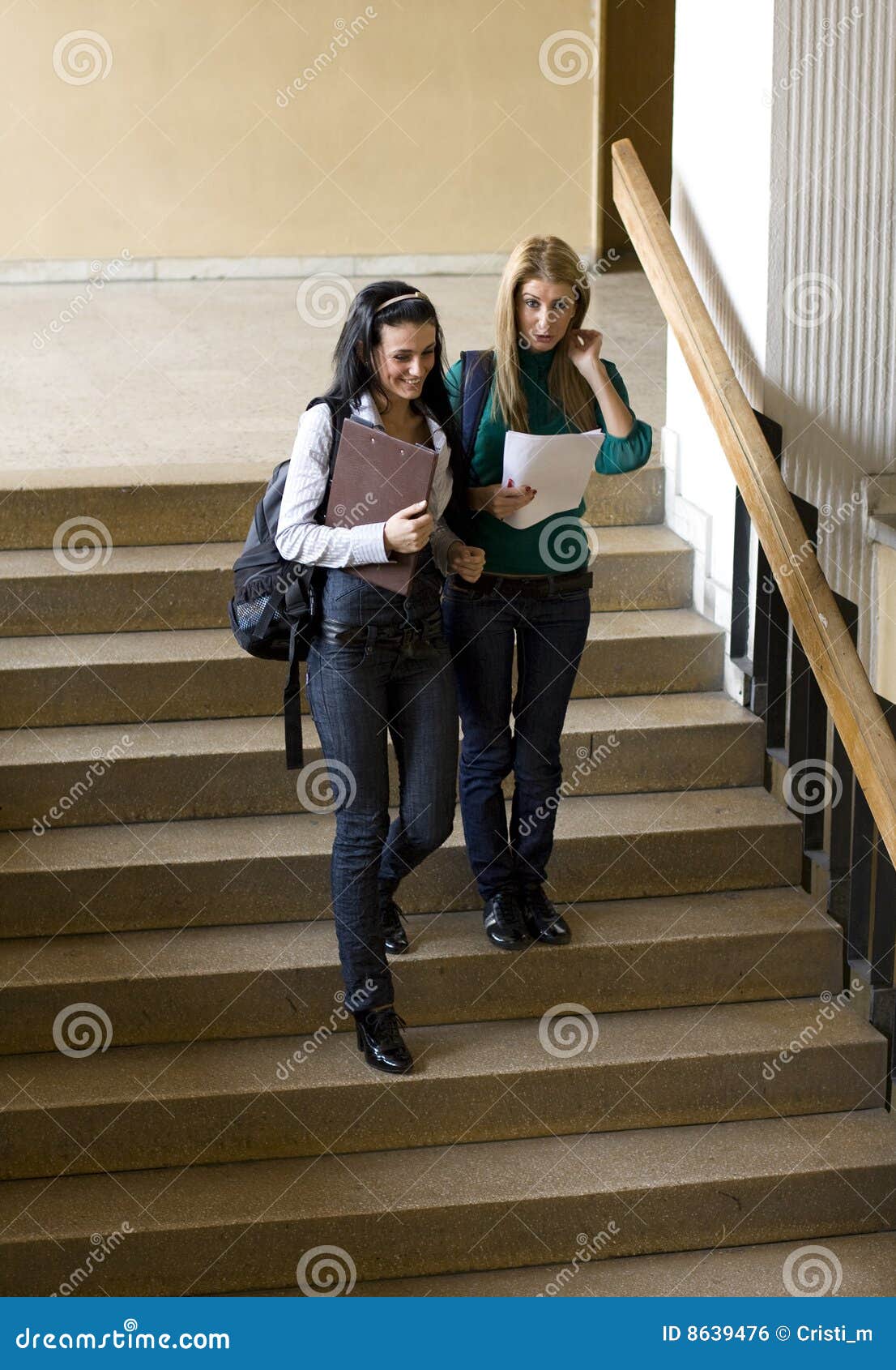 Students on stair stock photo. Image of sorority, attractive - 8639476