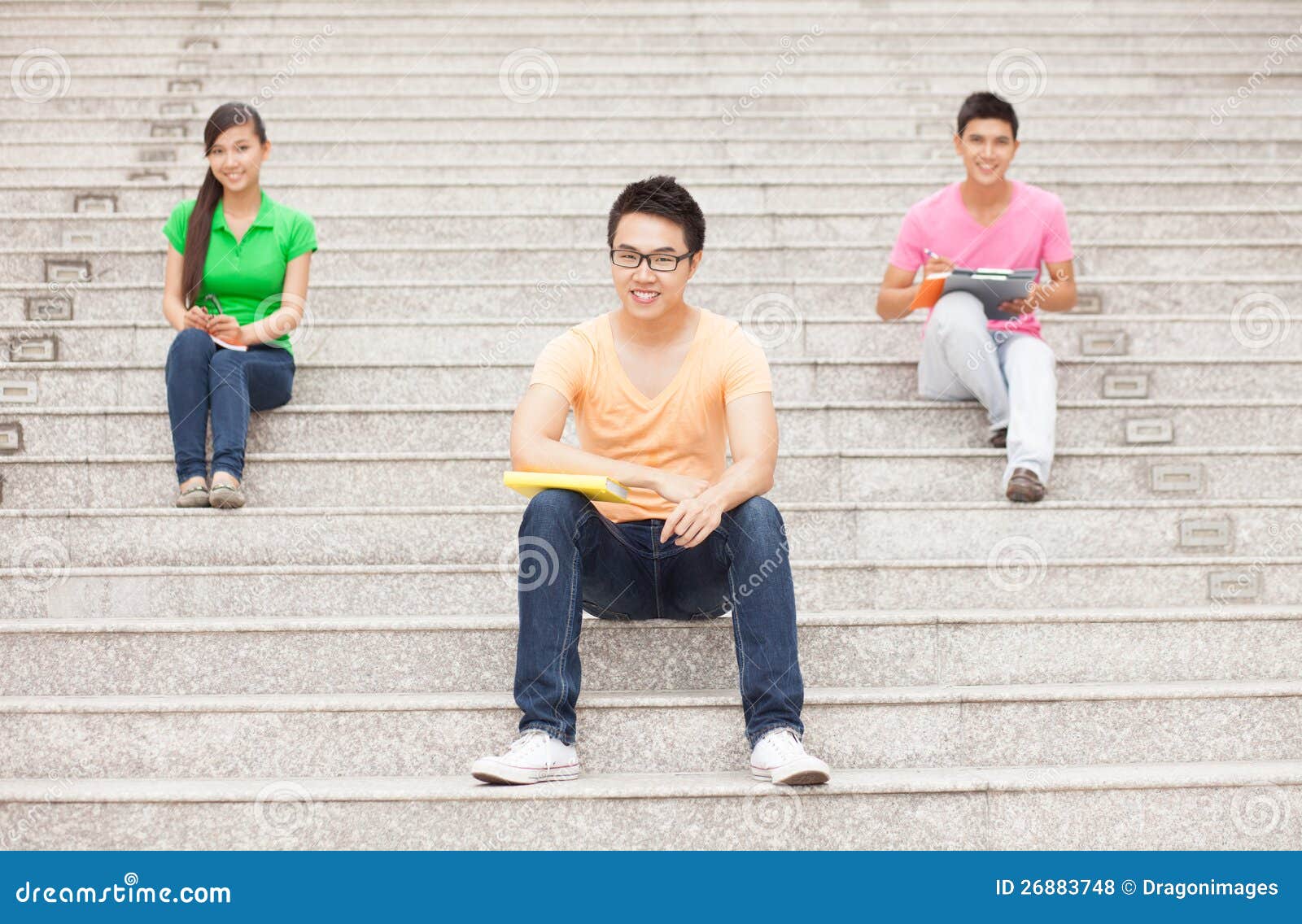 Students on staircase stock photo. Image of ethnicity - 26883748