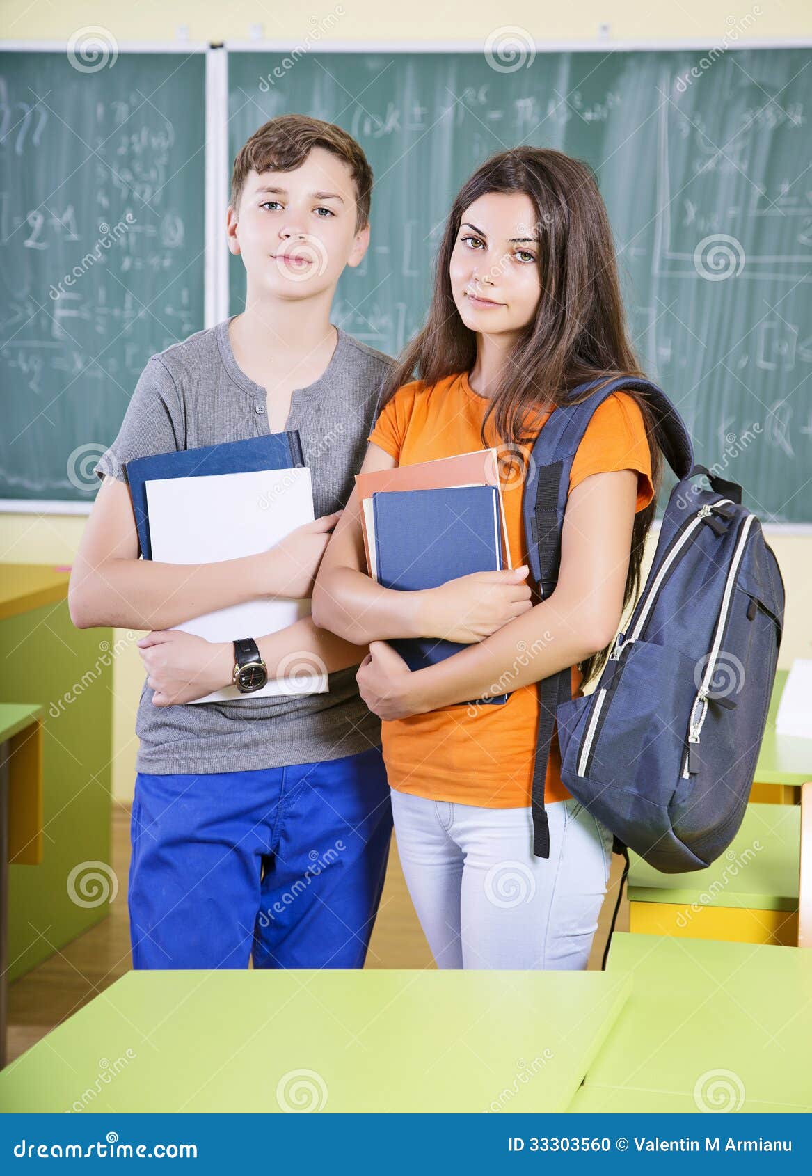 Students Standing in the Classroom Stock Photo - Image of student ...