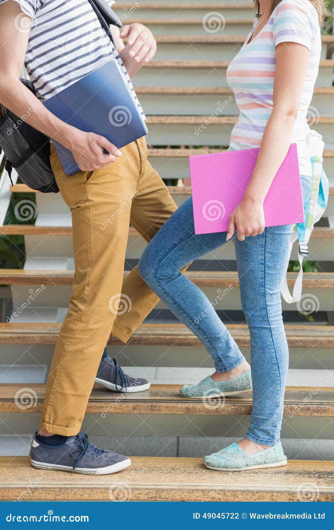 Students Standing on Steps Together Stock Photo - Image of teenager ...