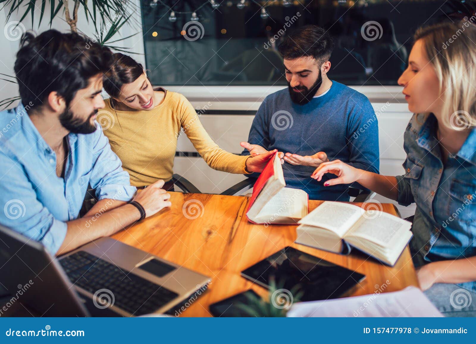 Students Study at Home. Learning and Preparing for University Exam ...