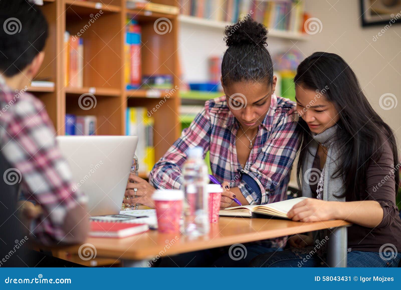 Students Studying for Exam after Lecture in College Stock Image - Image ...