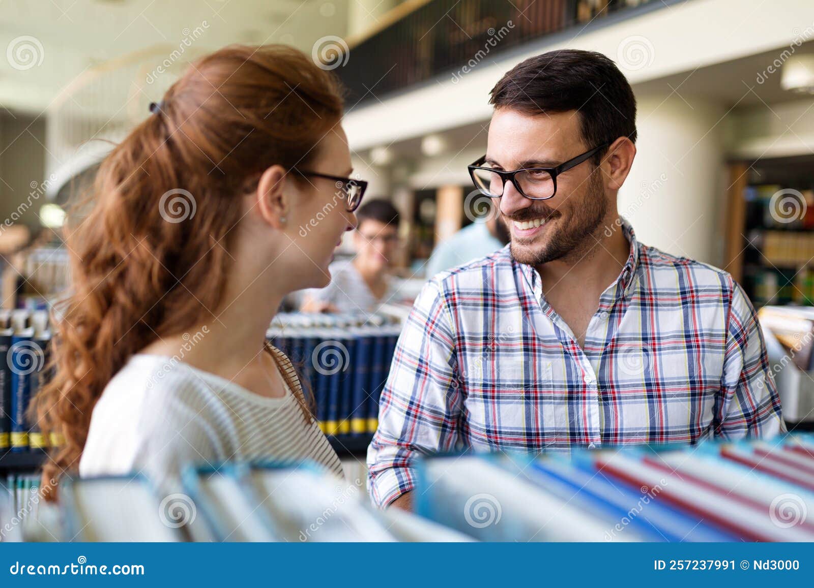 Students Studying in Library. Young Success People are Spending Time ...