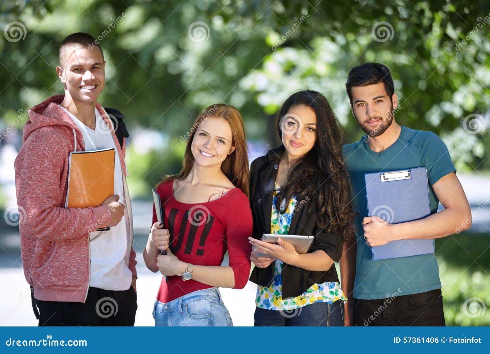 Students studying outside stock photo. Image of persons - 57361406