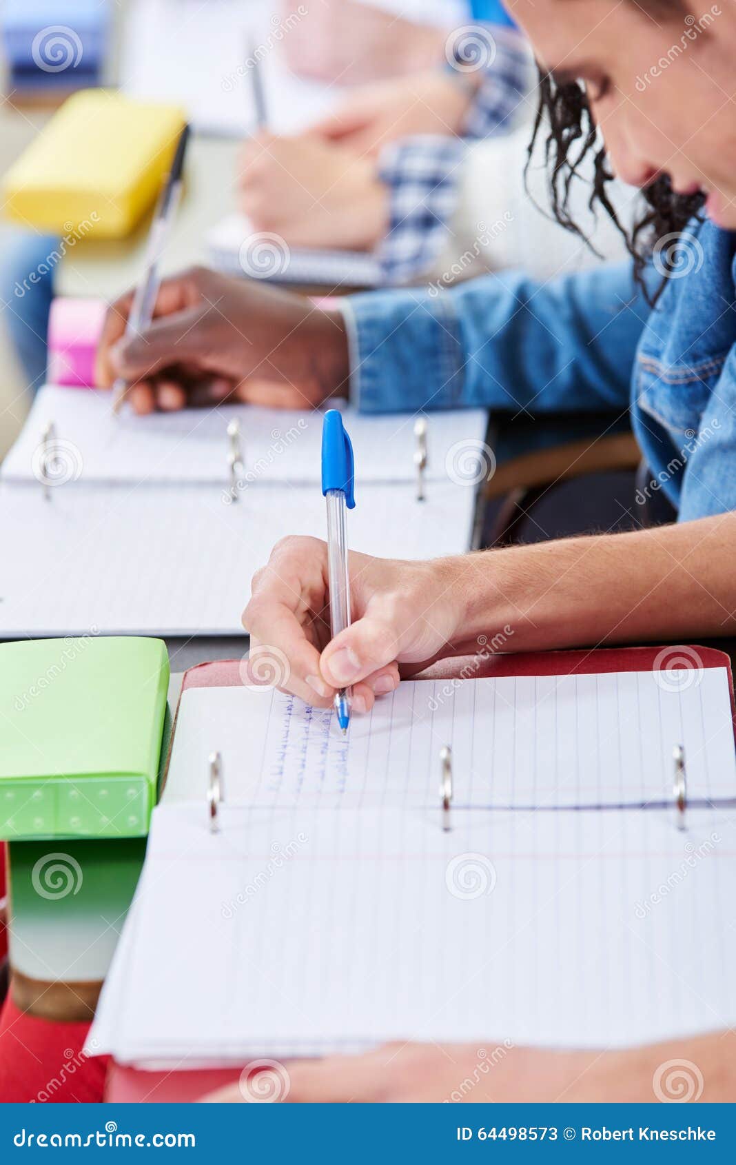 Students taking notes stock image. Image of student, notes - 64498573