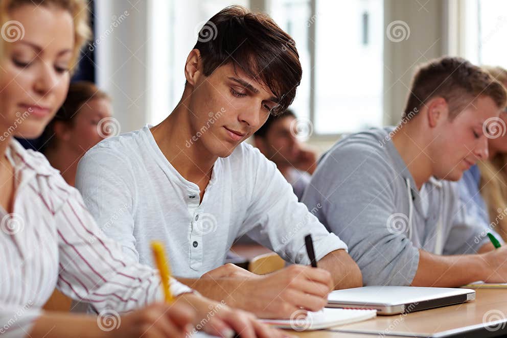 Students taking a test stock image. Image of lessons - 21284273