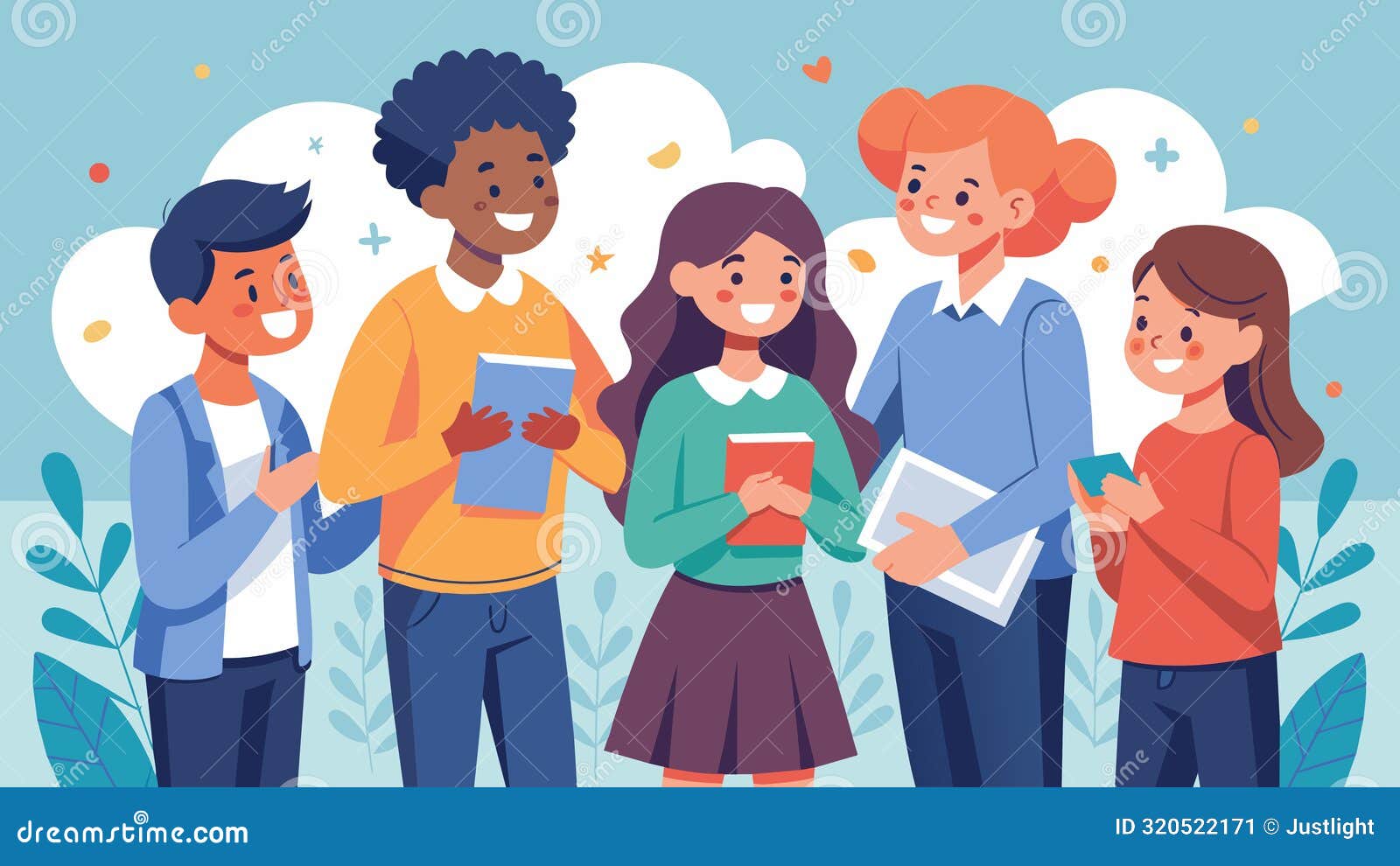 Students Taking Turns Sharing Positive Affirmations And Offering ...