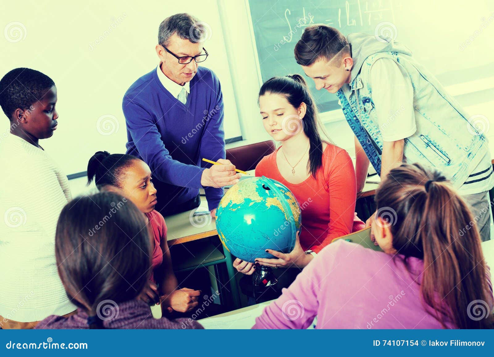 Students Talking during a Break Stock Photo - Image of class, gathering ...