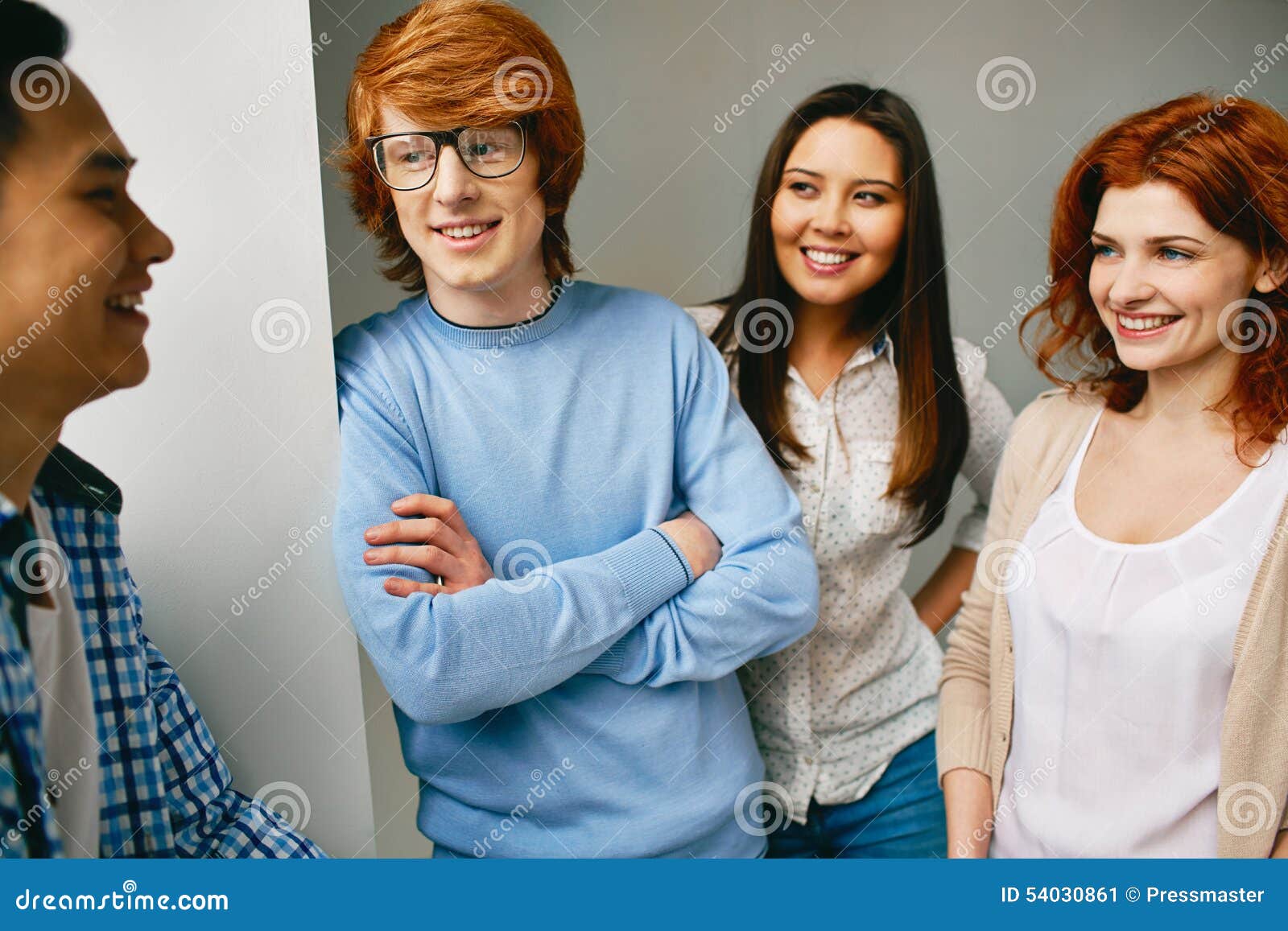 Students talking stock image. Image of academic, highschool - 54030861