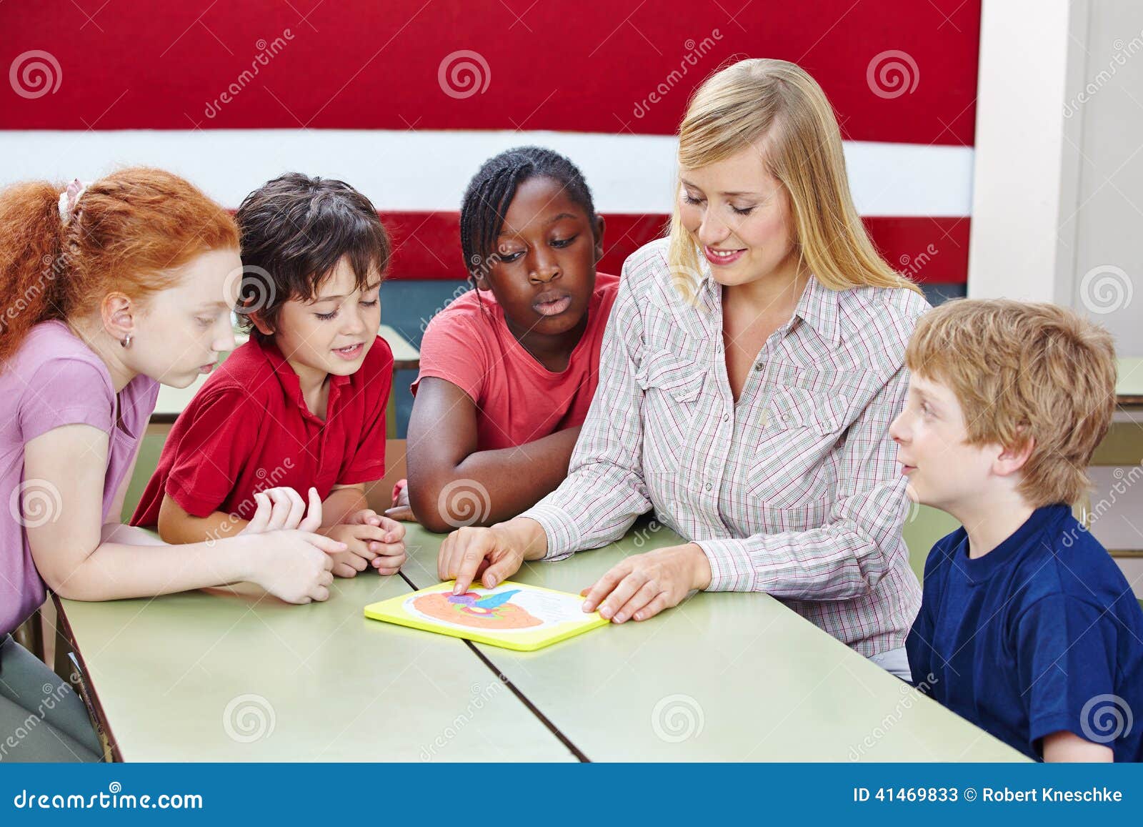 Students and Teacher in Biology Stock Image - Image of child, biology ...