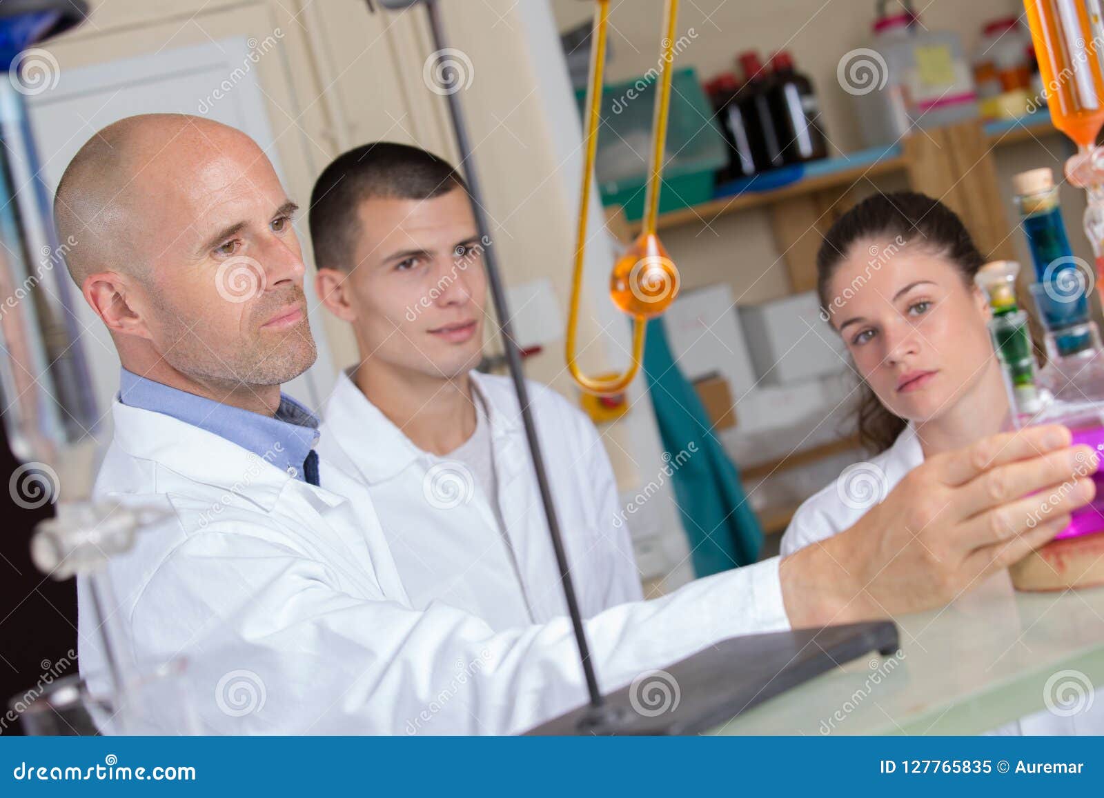 Students and Teacher in Biology Training Course Stock Image - Image of ...
