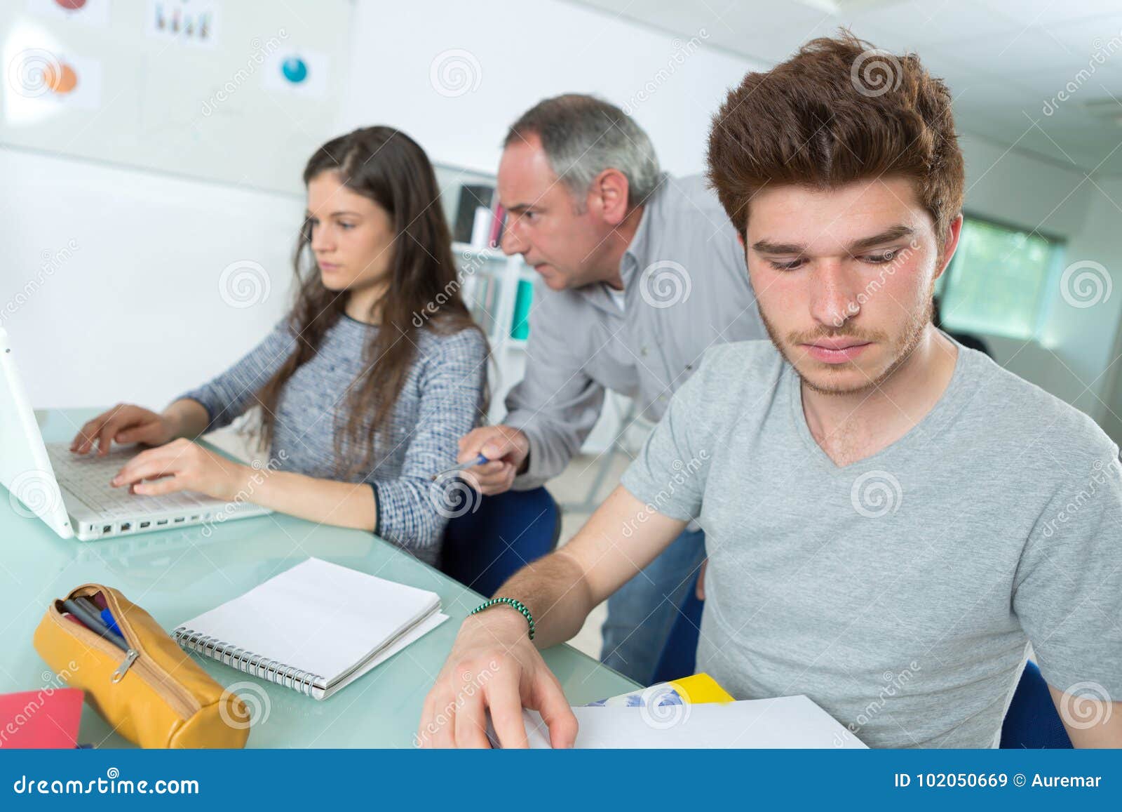 Students and Teacher during Lesson at University Stock Image - Image of ...