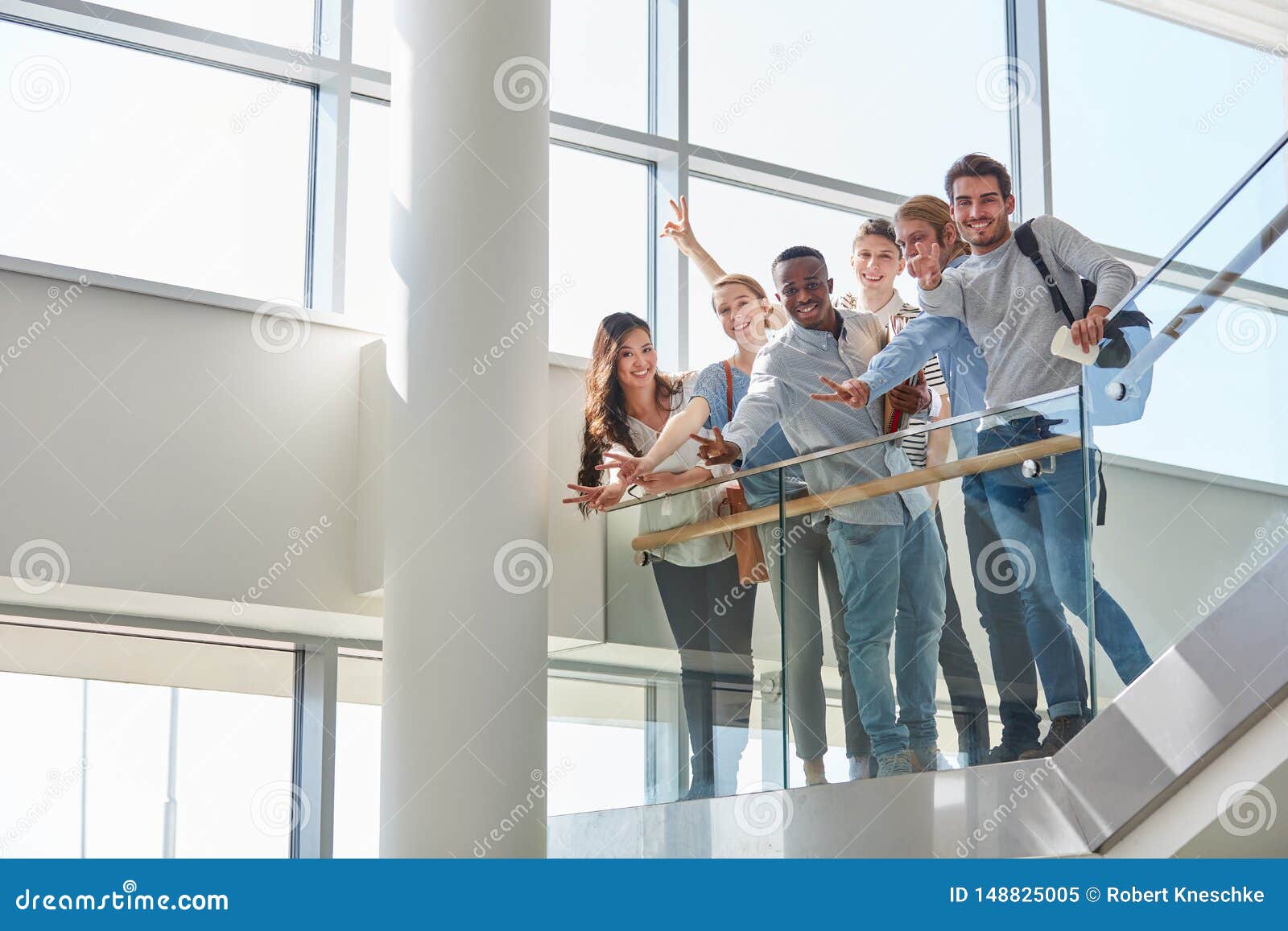 Students Team Celebrates Passed Exam Stock Image - Image of ...