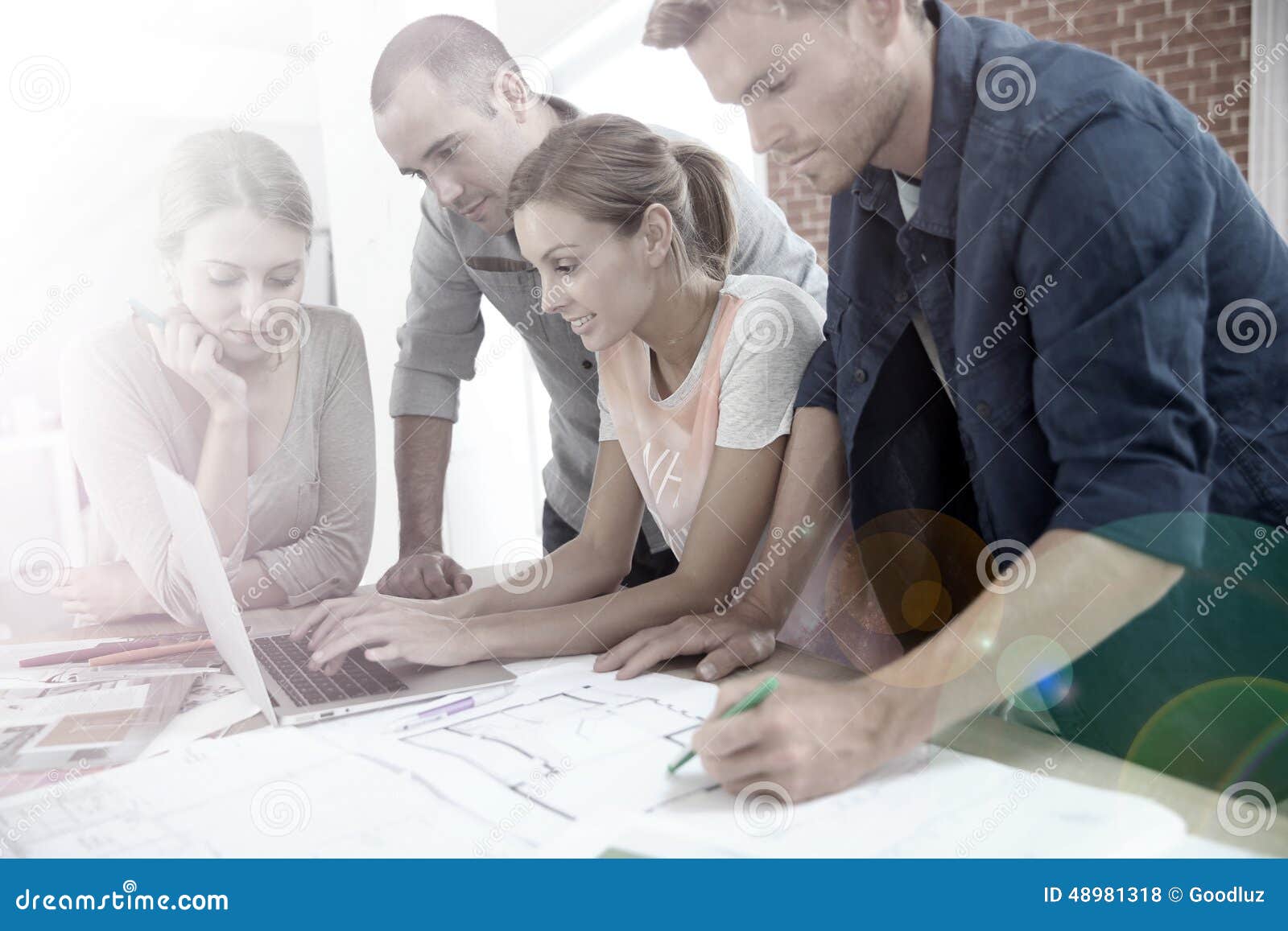 Students Teamworking on a Project Stock Photo - Image of people ...