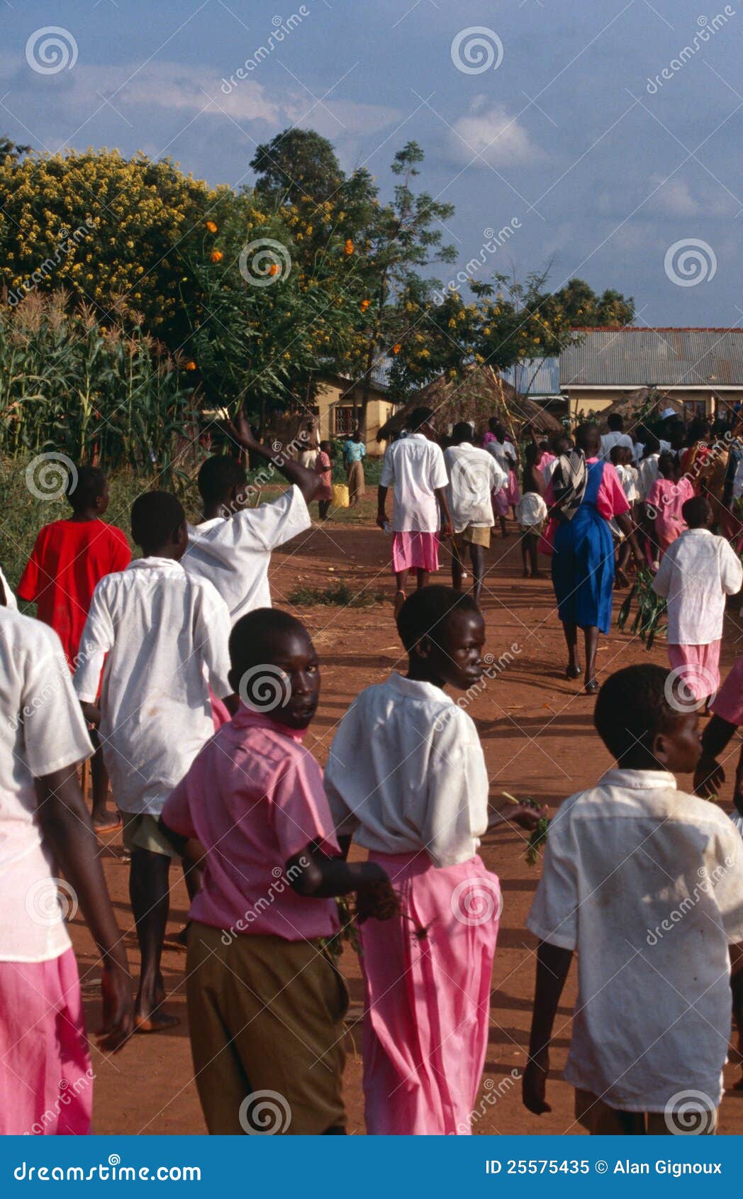 Students on Their Way To School, Rwanda Editorial Image - Image of ...