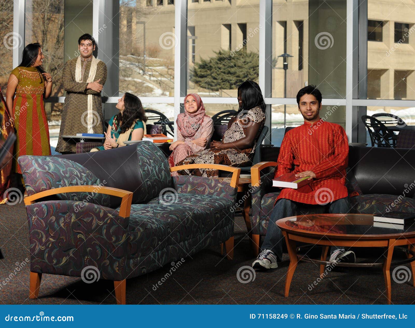 Students in Traditional Clothing Stock Image - Image of headscarf ...