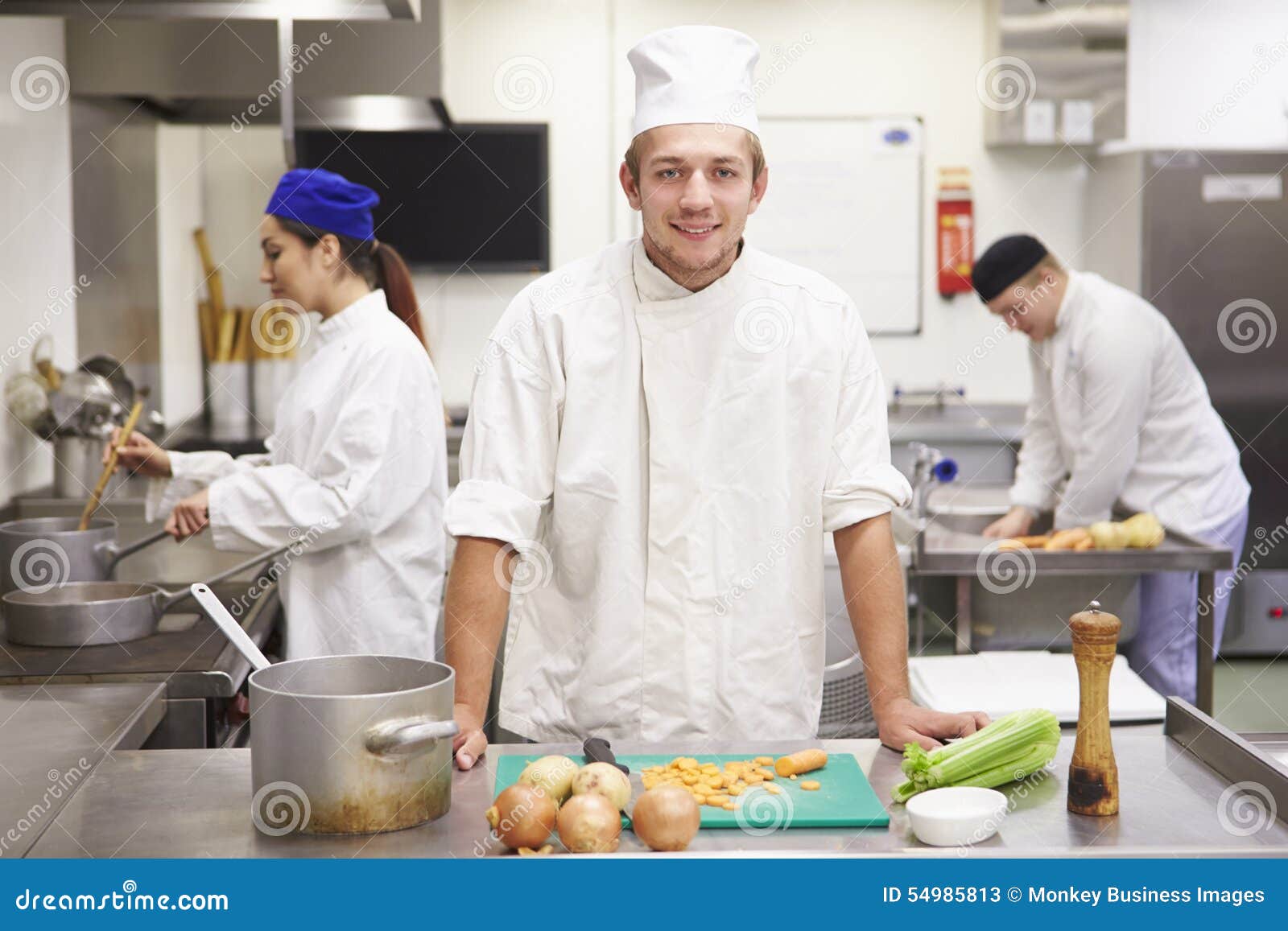 Students Training To Work in Catering Industry Stock Image - Image of ...