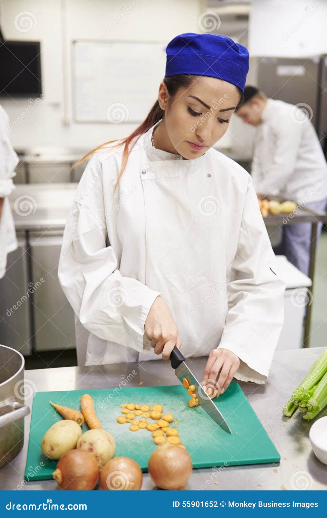 Students Training To Work in Catering Industry Stock Photo - Image of ...